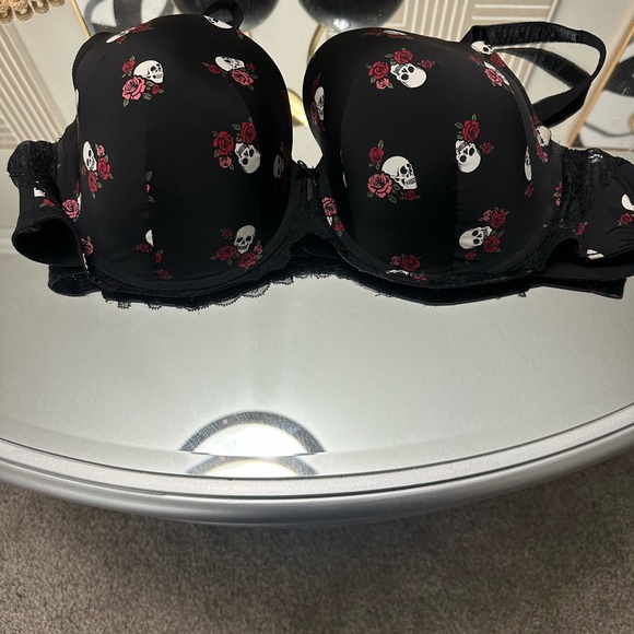 torrid | Intimates & Sleepwear | Torrid Black Bra With Skull And Rose ...